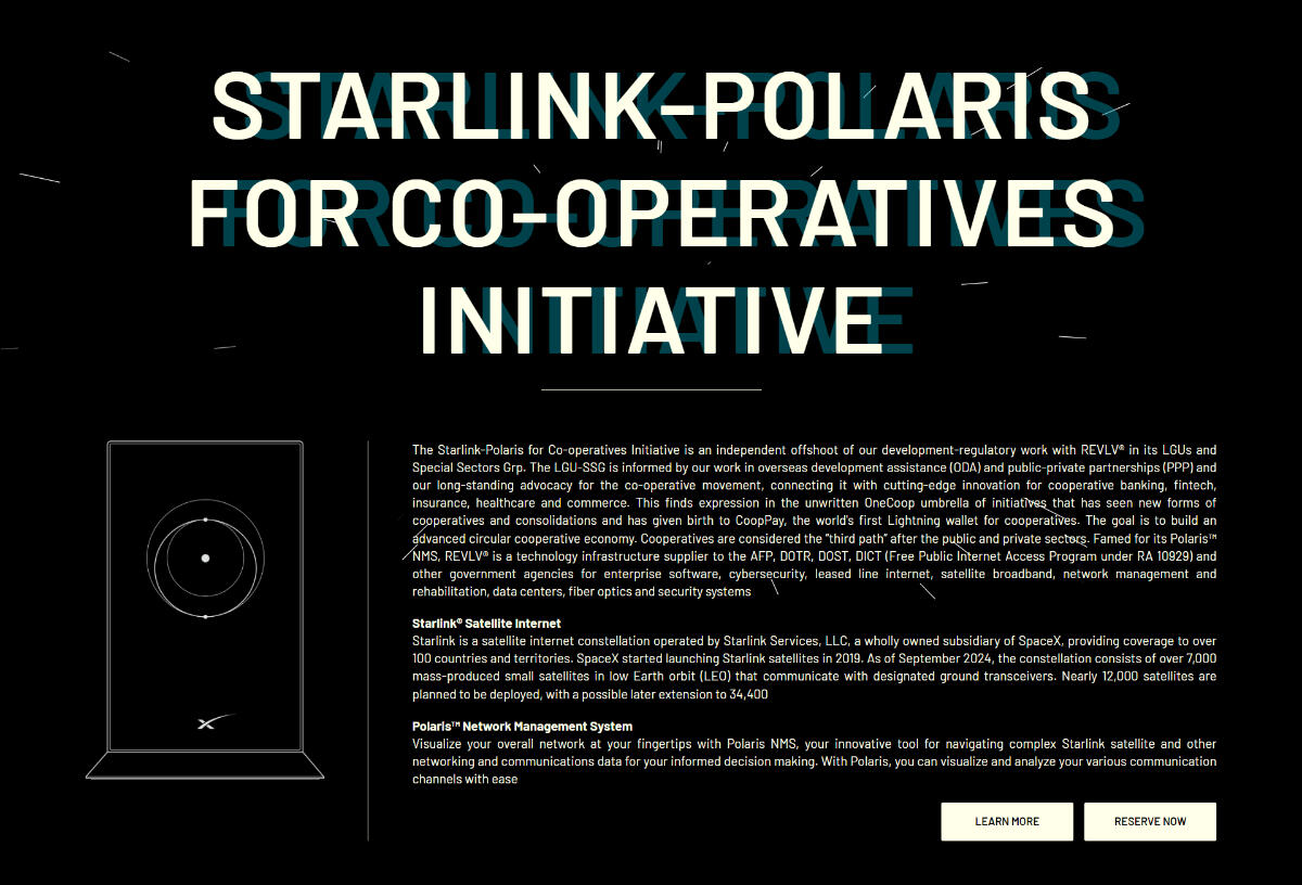 Starlink-Polaris for Co-operatives Initiative